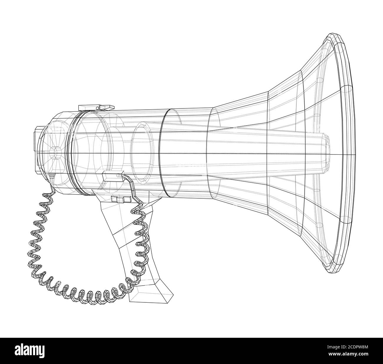 Megaphone concept outline. Vector Stock Vector Image & Art - Alamy
