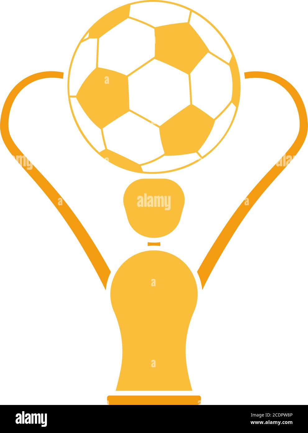 Soccer Cup Icon. Flat Color Design. Vector Illustration Stock Vector ...