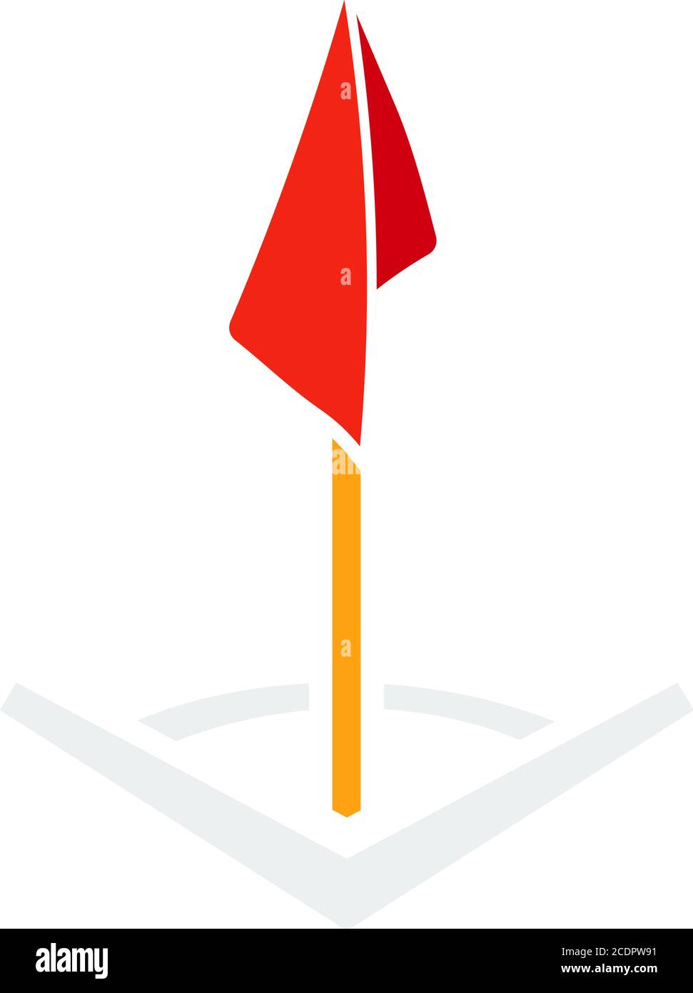 Football pitch corner flag Stock Vector Images - Alamy