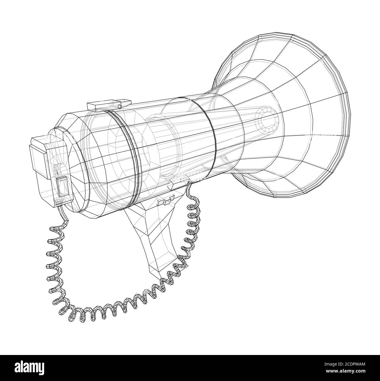 Megaphone concept outline. Vector Stock Vector Image & Art - Alamy