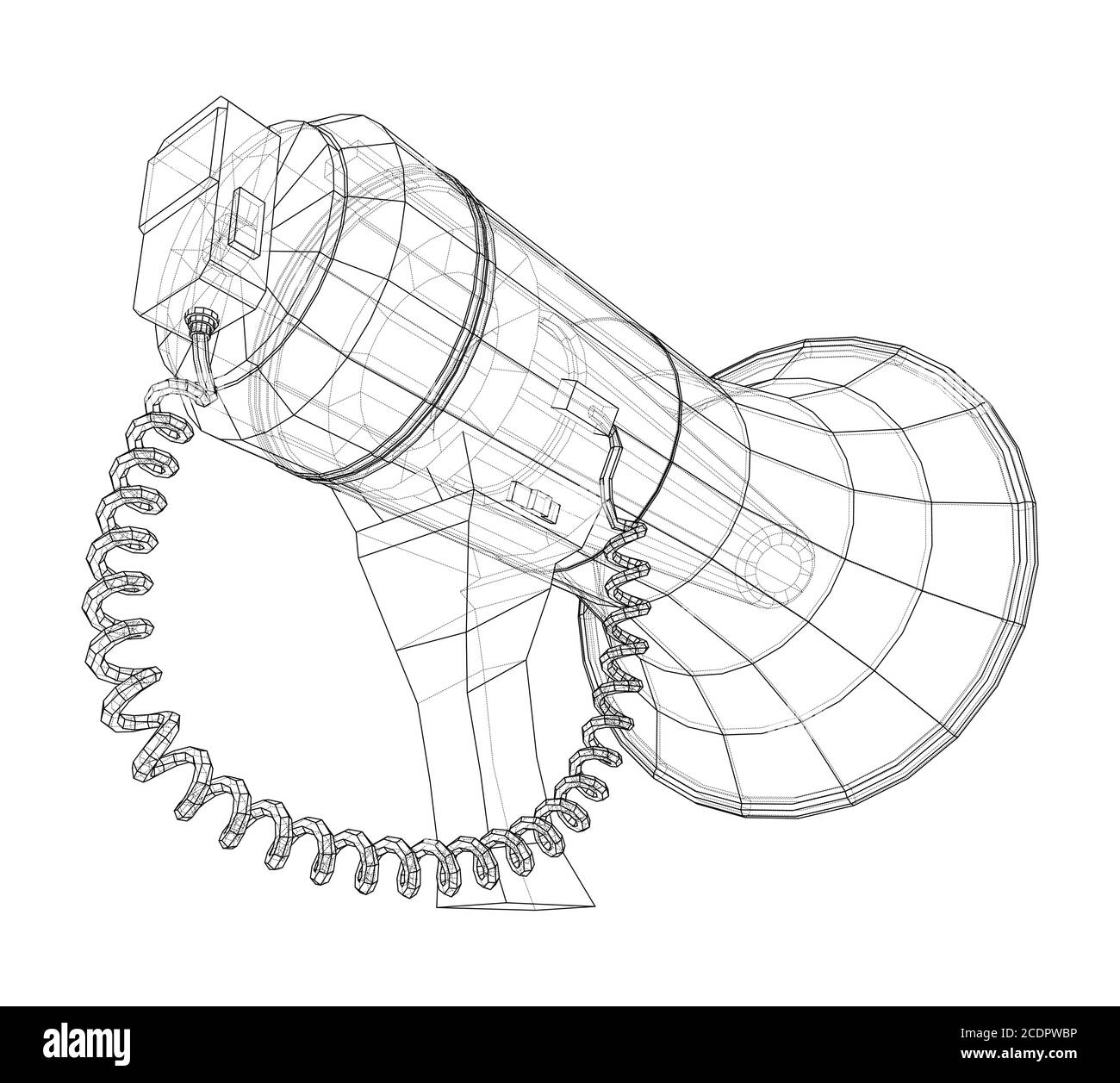 Megaphone concept outline. Vector Stock Vector Image & Art - Alamy