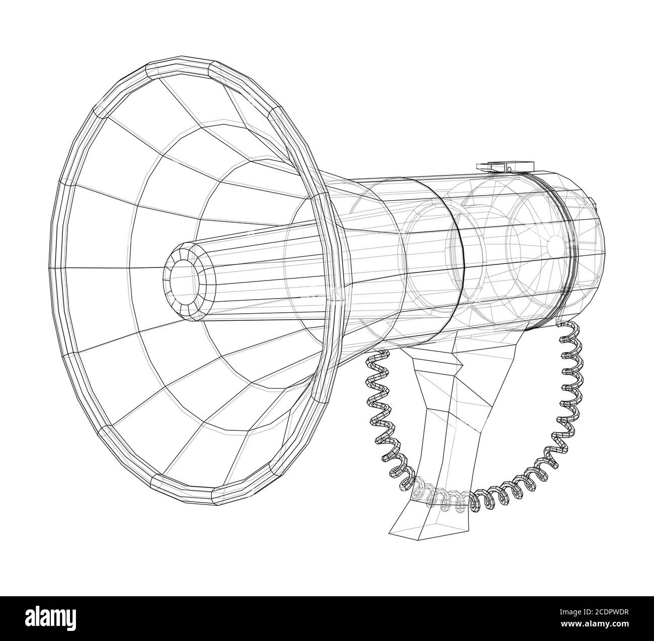 Megaphone concept outline. Vector Stock Vector Image & Art - Alamy