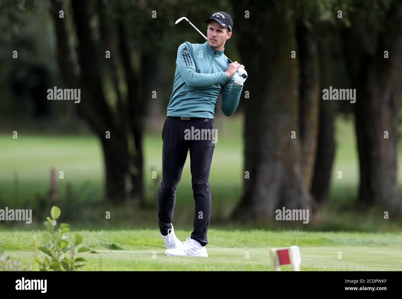 England's Matthew Jordan on the seventh during day three of the ISPS ...