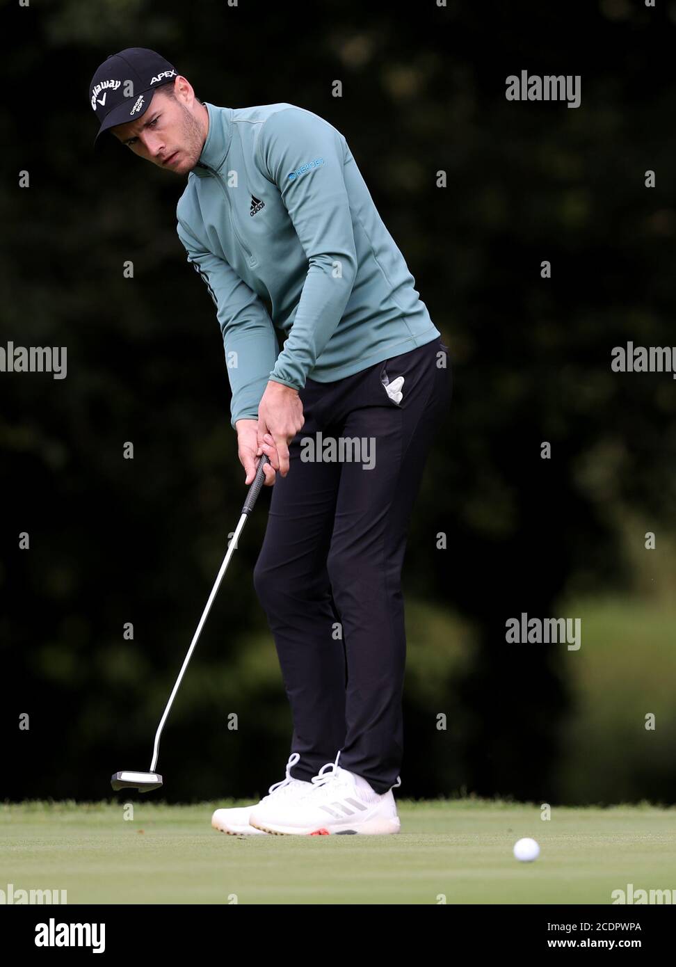 England's Matthew Jordan on the seventh during day three of the ISPS ...