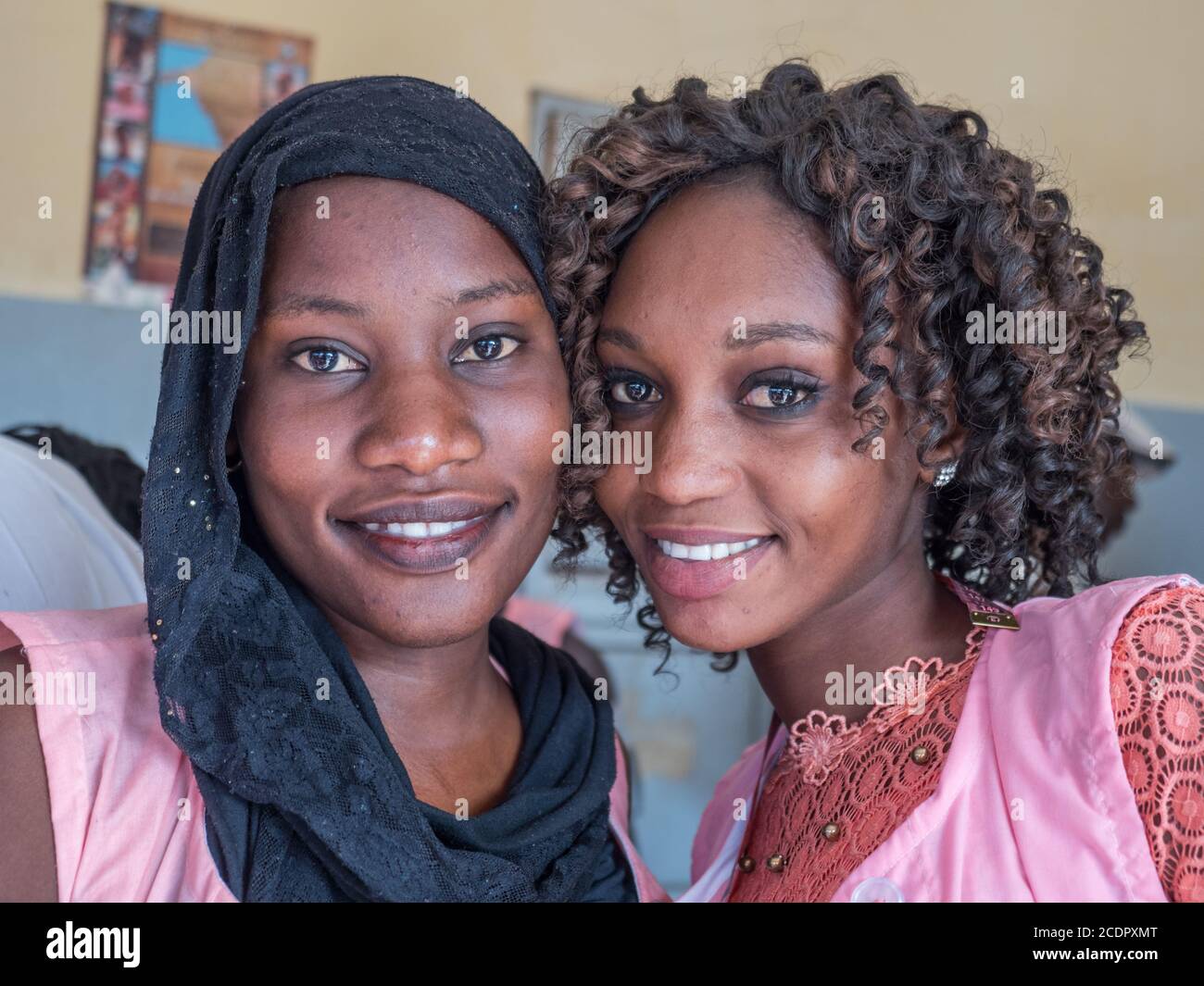 Nianing, Senegal - January 24, 2019: Portrait of beautiful Senegalese ...