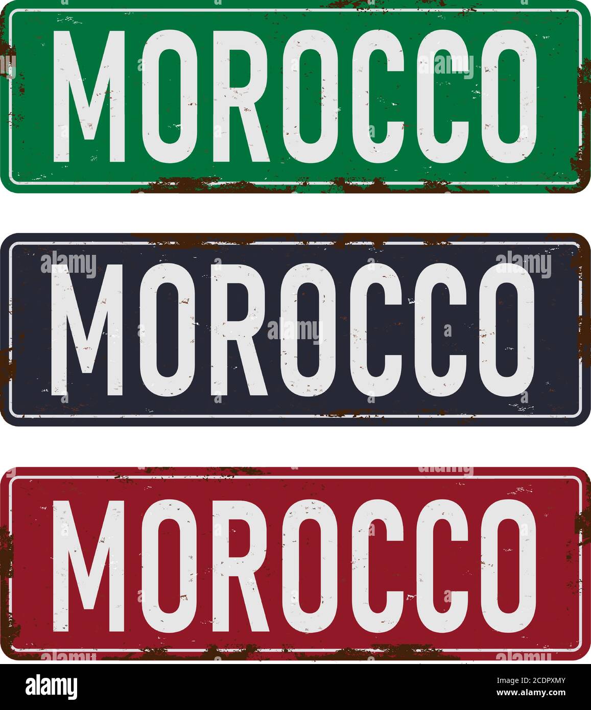 Vector logo for Morocco country, symbol white background Stock Vector ...