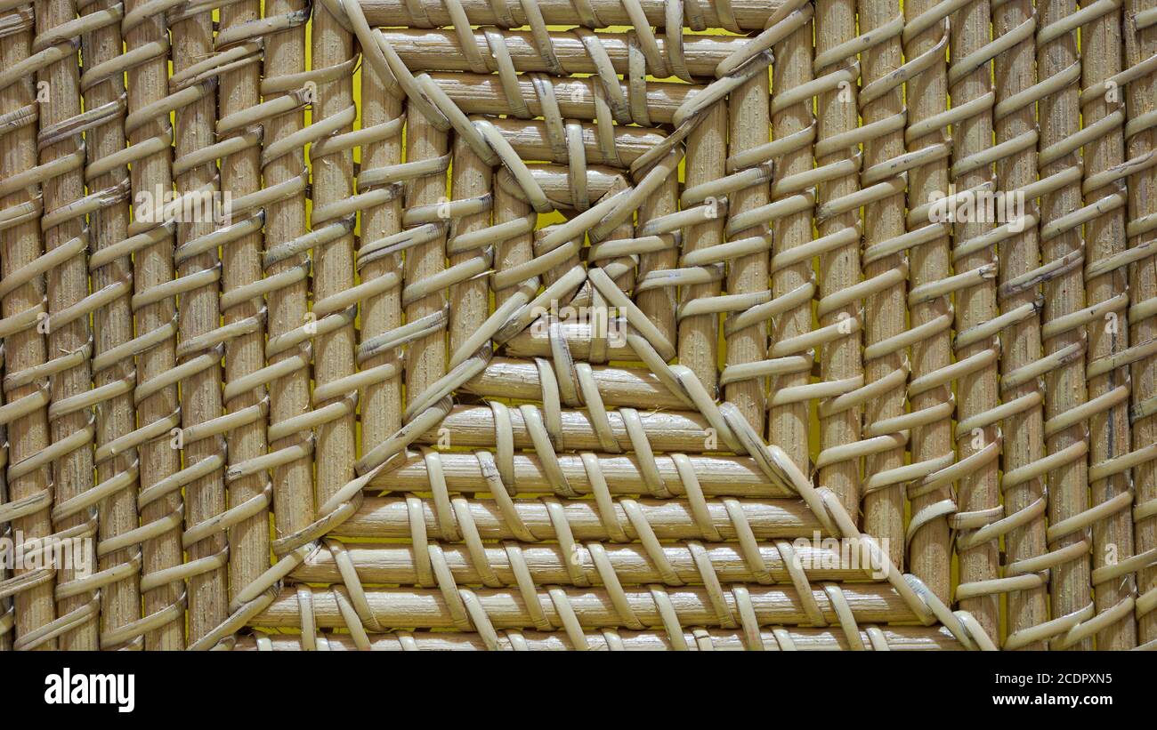 Full frame of woven bamboo Stock Photo - Alamy