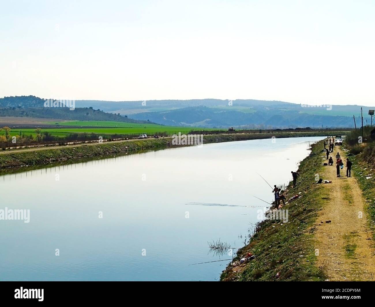Person fishing fishermen hobby scene hi-res stock photography and ...