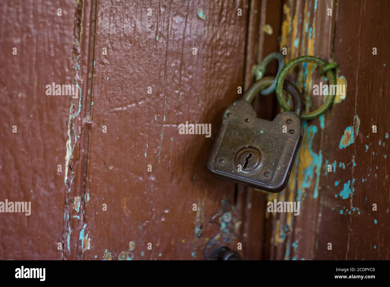 Old gate lock on hi-res stock photography and images - Alamy