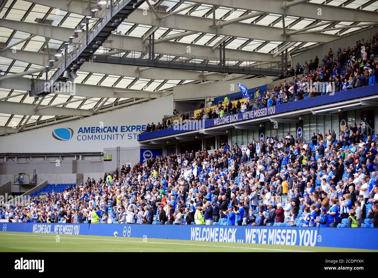 Soccer football crowd fans spectators general view gv pre match hi-res ...