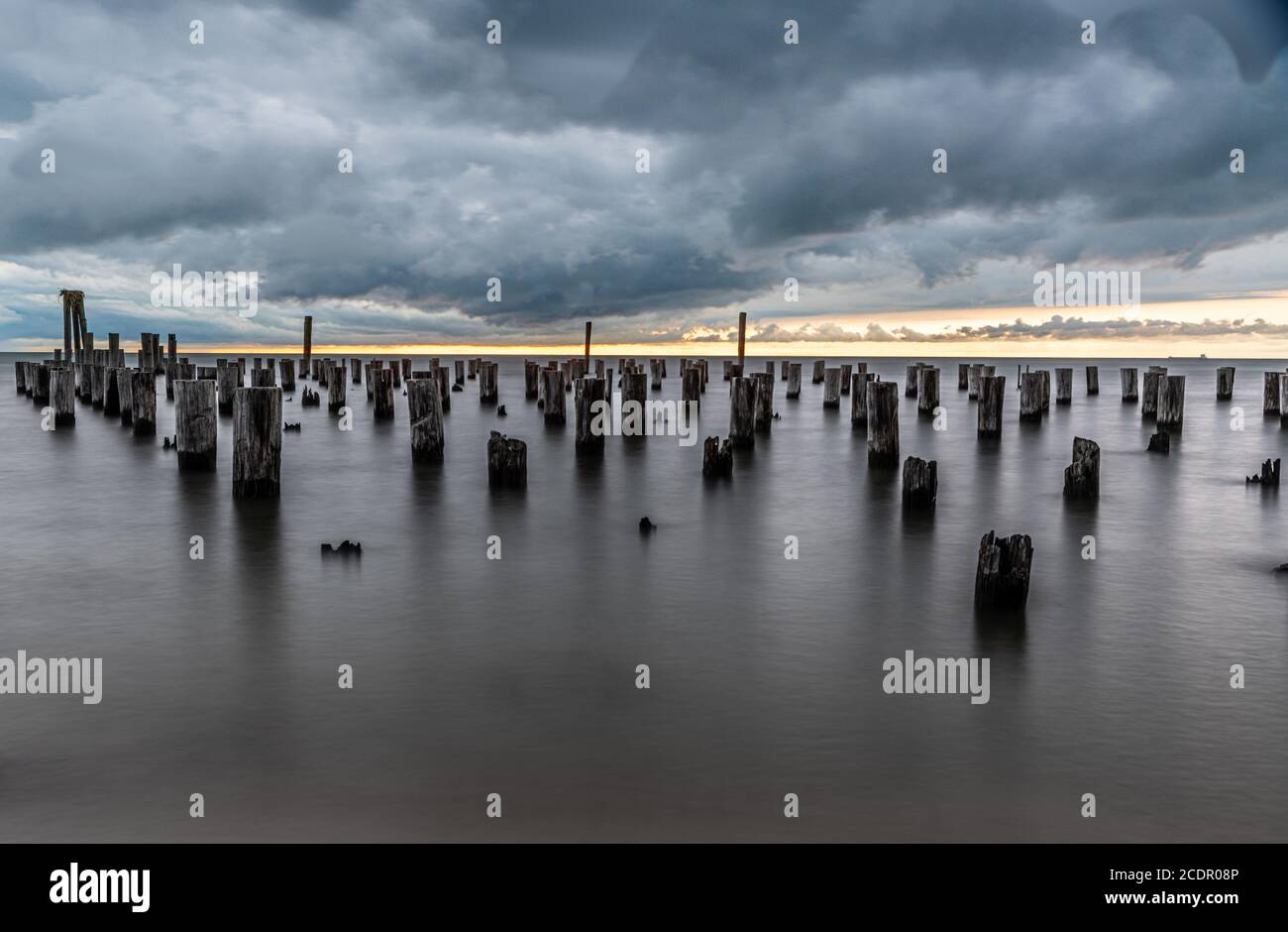 Pylon pylons sea water hi-res stock photography and images - Alamy