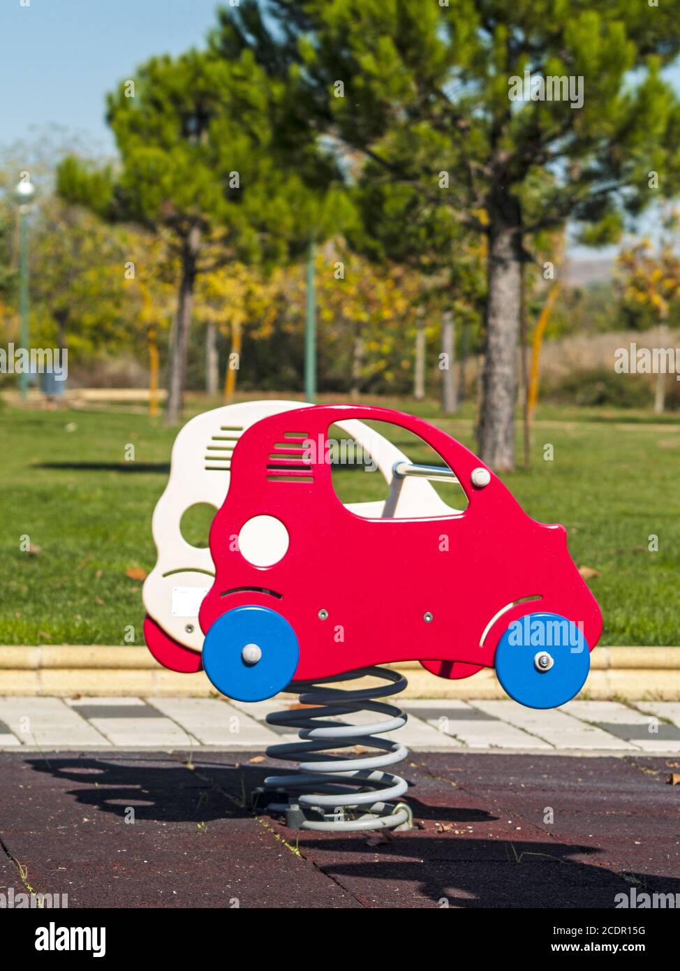 Car swing on a playground Stock Photo - Alamy