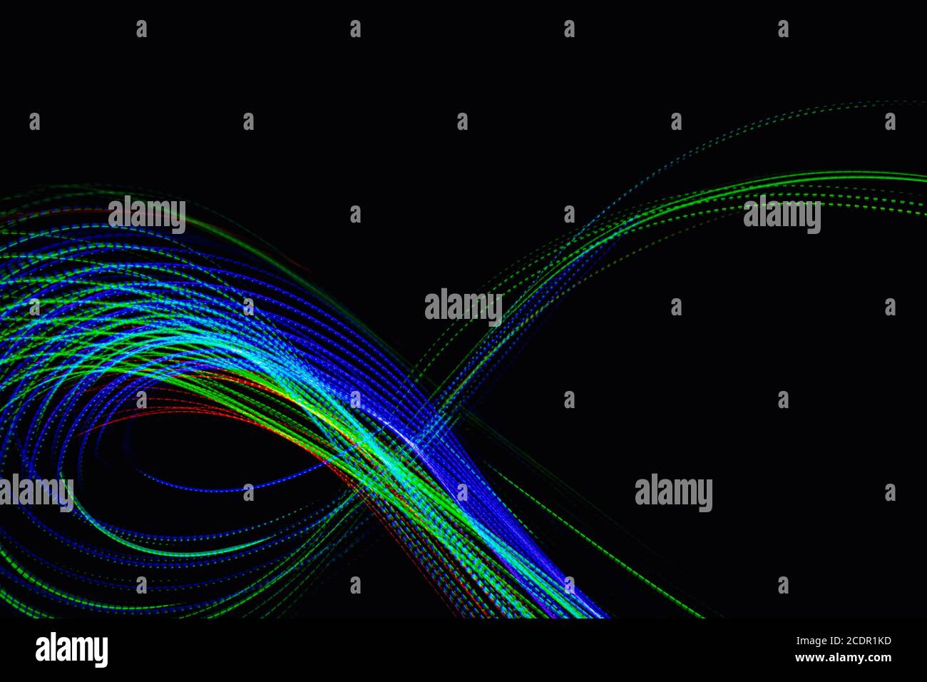 Wavy bright blue neon background hi-res stock photography and images ...