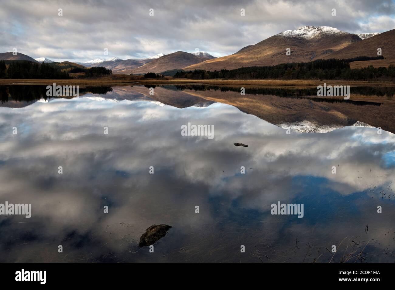 Reflections on Loch Tulla, Scotland (1 Stock Photo - Alamy