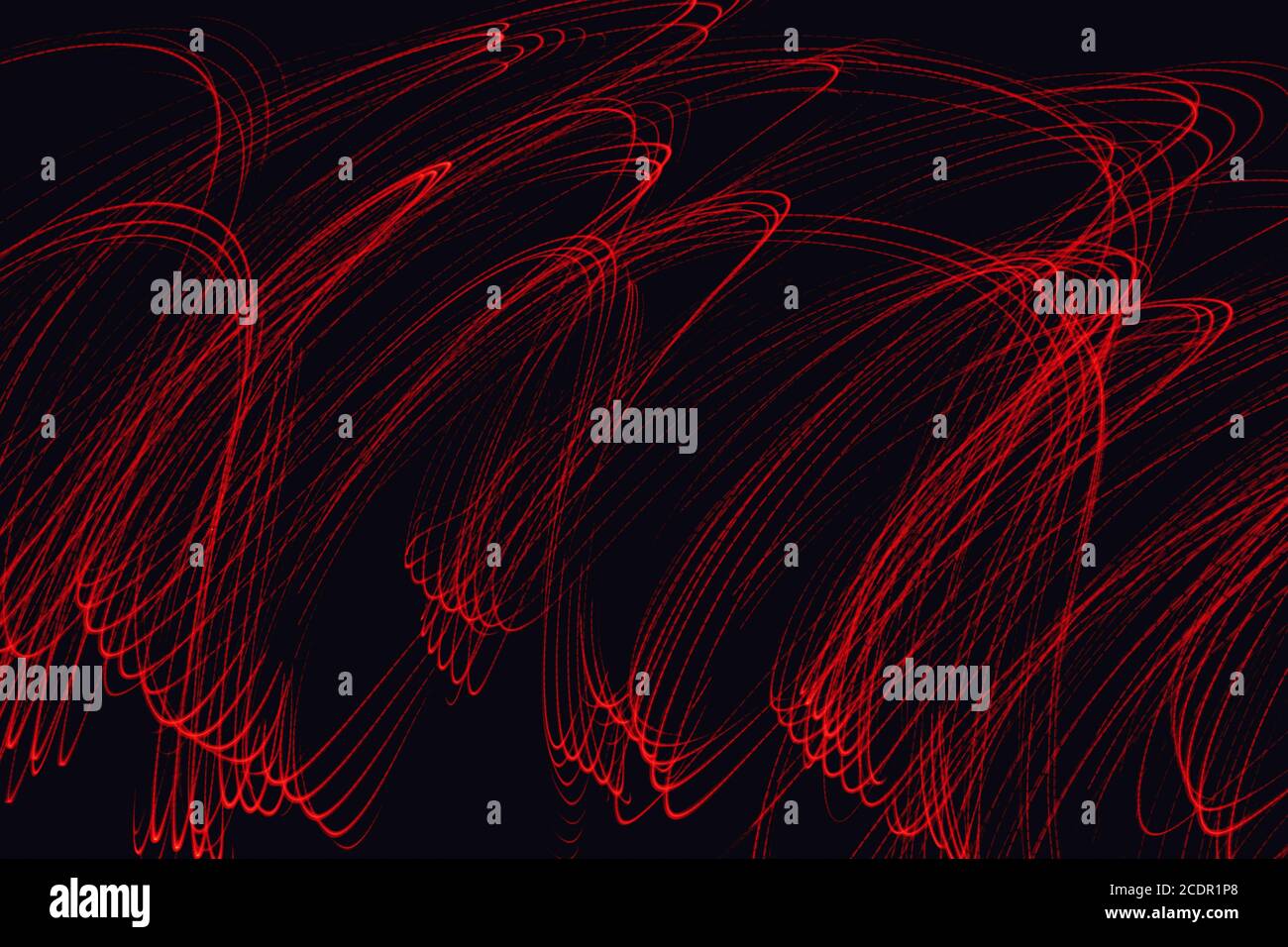 Futuristic overlay light pattern.Abstract neon lights trails in the ...