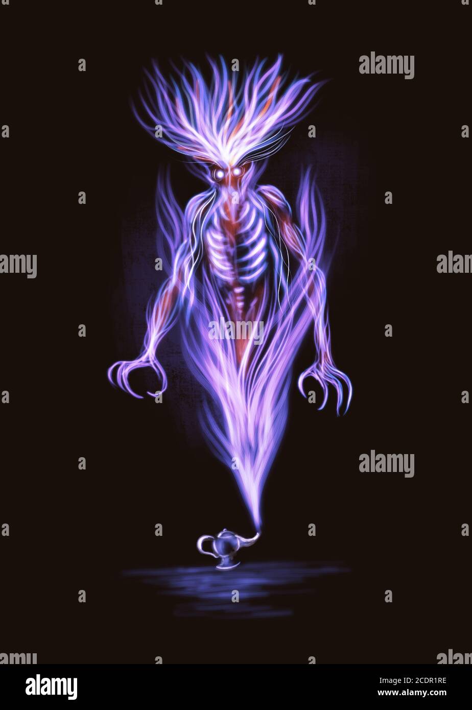 Monster Aladdin Genie Magic High Resolution Stock Photography and ...