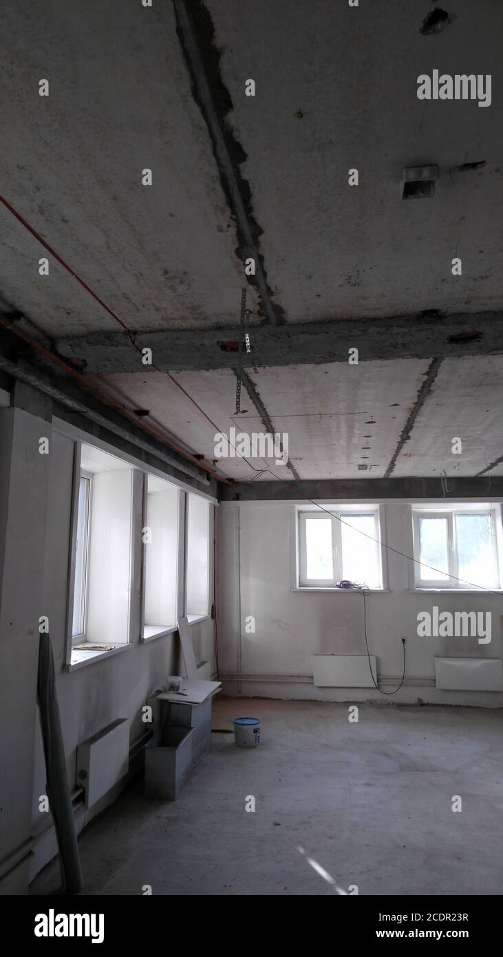 Works Building Finishing Office Stock Photo - Alamy