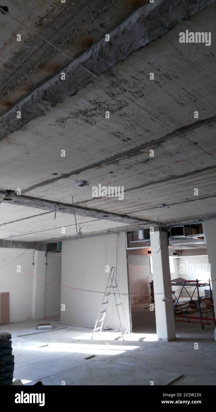 Works Building Finishing Office Stock Photo - Alamy