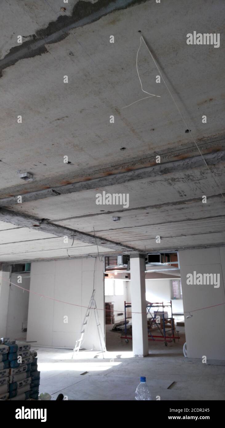 Works Building Finishing Office Stock Photo - Alamy