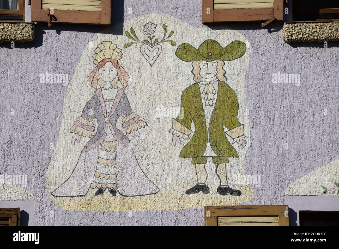 Mural painting in Oberkirch Stock Photo - Alamy