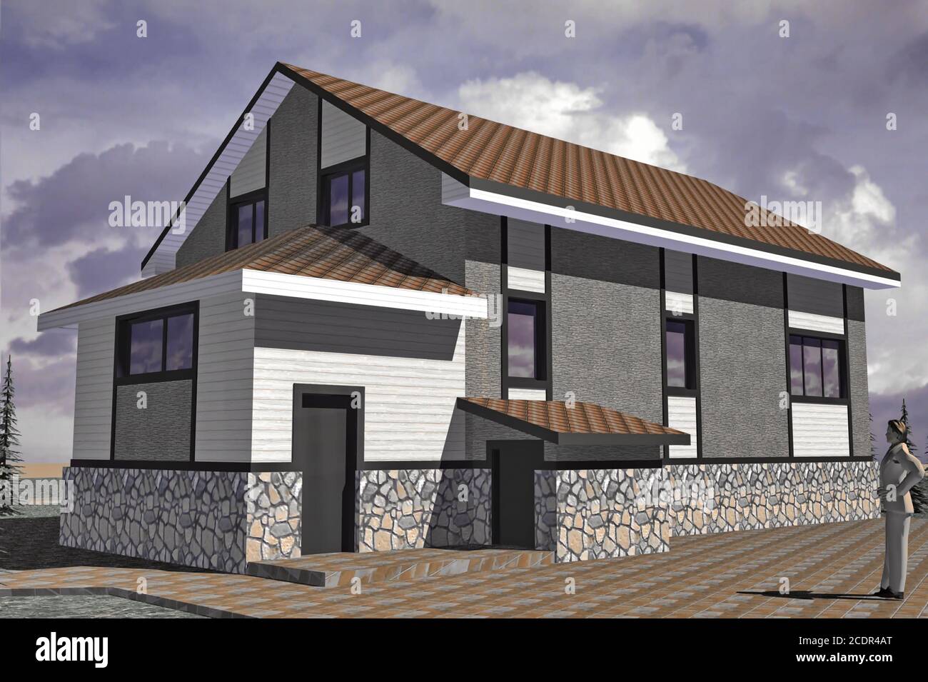 Traditional private house hi-res stock photography and images - Alamy