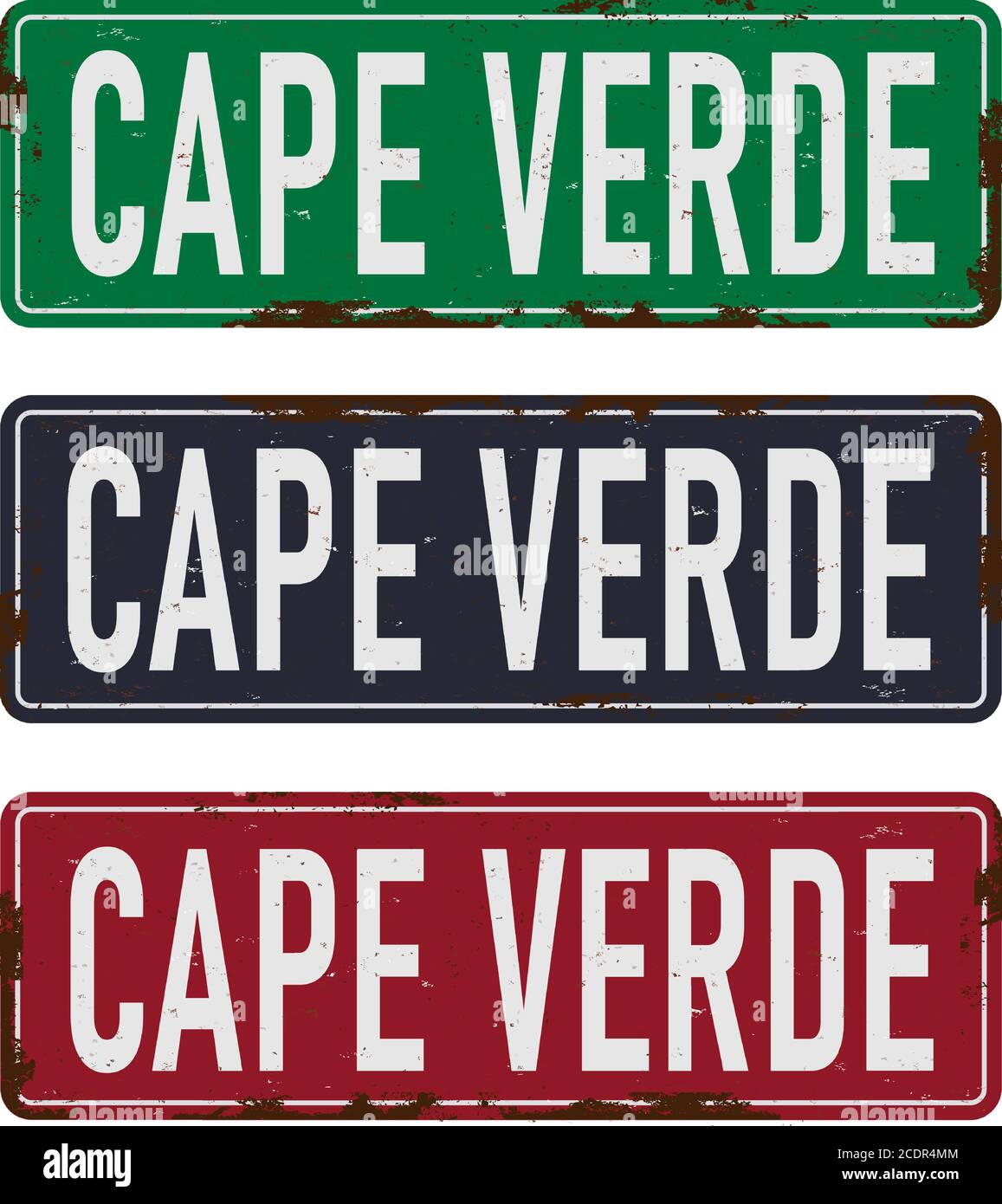 Vector symbol. Text Cape Verde Isolated on white background Stock ...