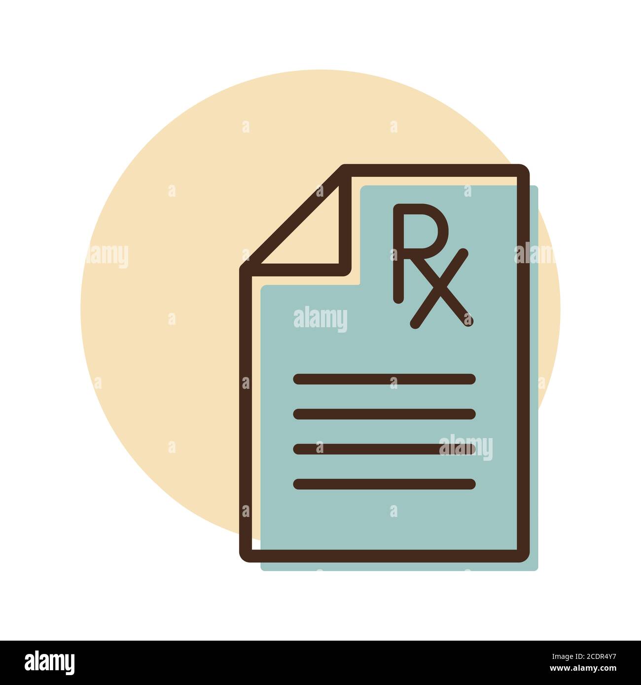 Medical prescription Rx sign icon. Medicine and healthcare, medical ...