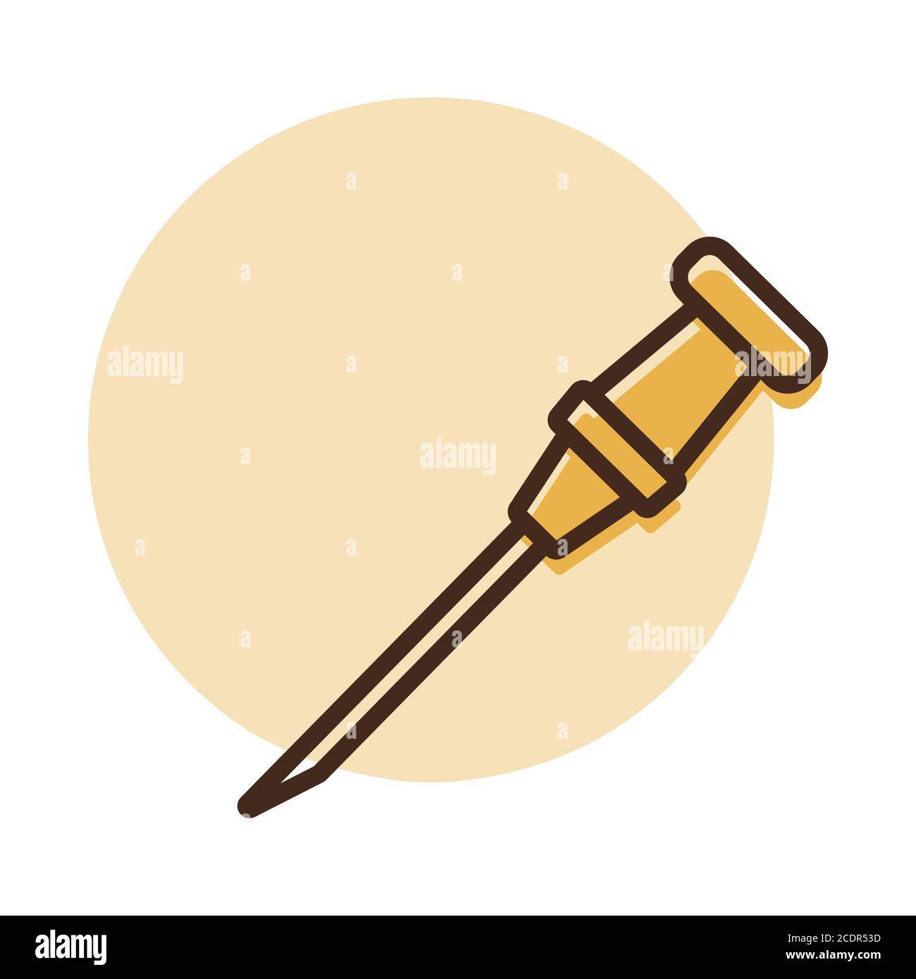 Catheter vector icon. Medicine and healthcare, medical support sign ...