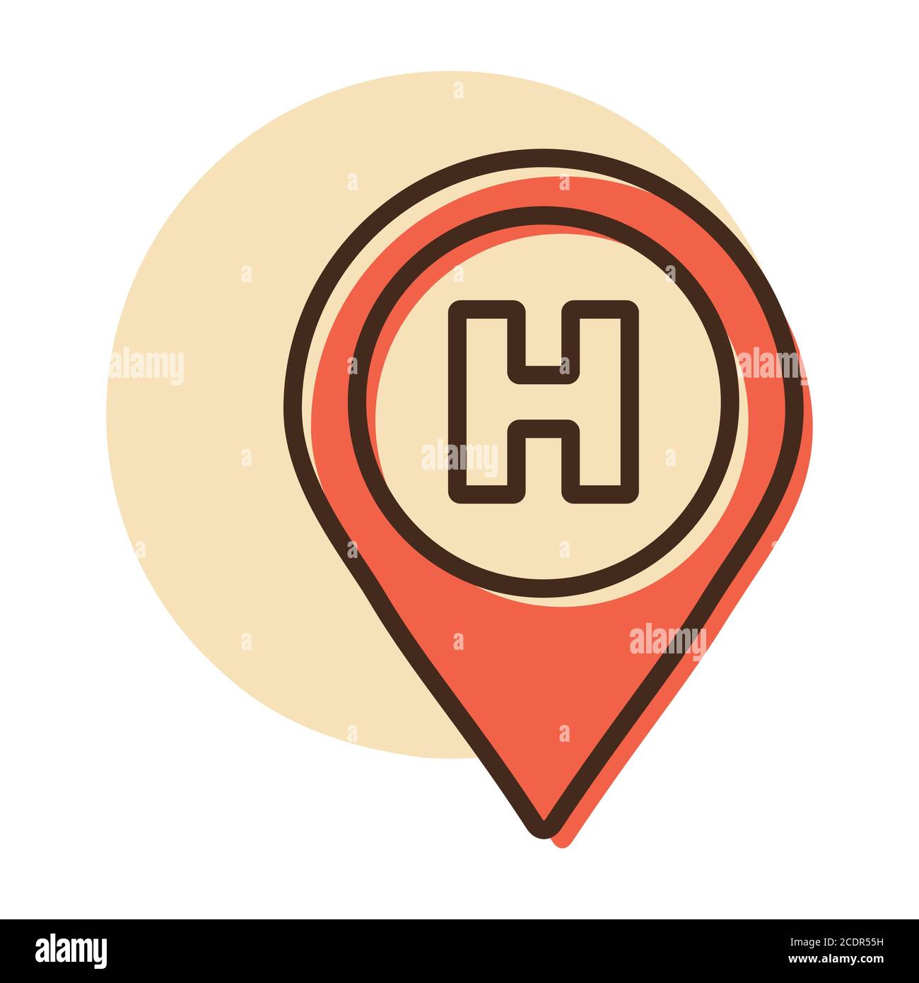 Map marker icon helicopter hi-res stock photography and images - Alamy