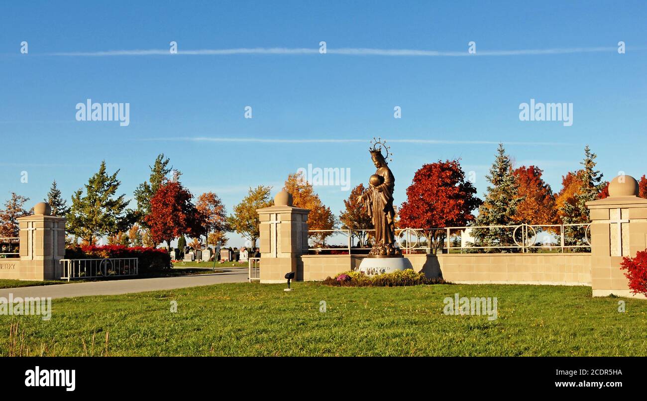 Entrance of a cemetery Stock Photo - Alamy