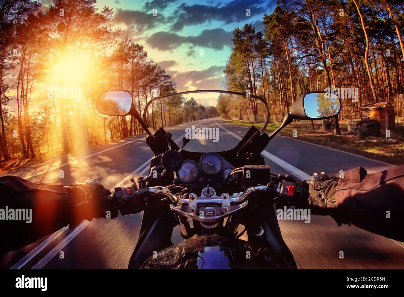 Motorcyclist rides hi-res stock photography and images - Alamy