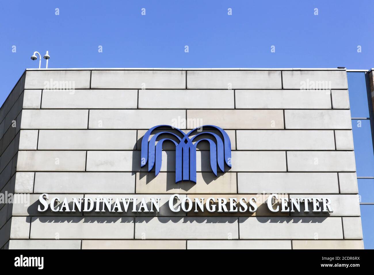 Aarhus, Denmark - May 12, 2019: Scandinavian congress center in Aarhus ...