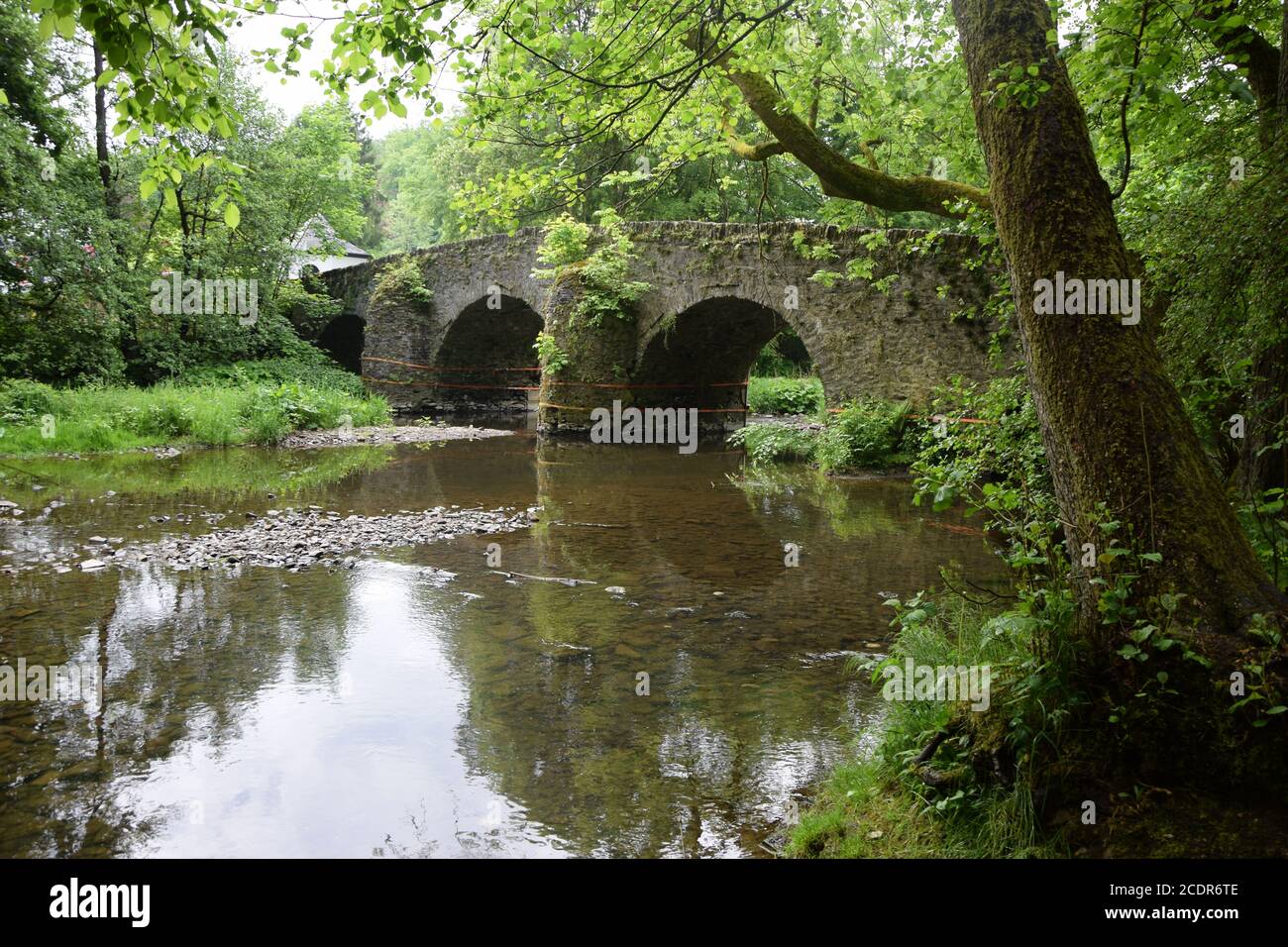 Bridge over the Nister at Marienstatt Abbey Stock Photo - Alamy
