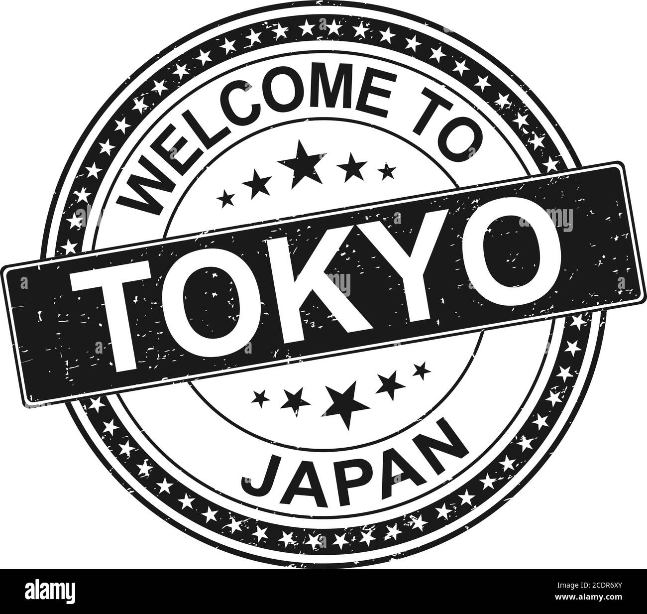 welcome to Tokyo. stamp. red round grunge vintage Tokyo sign Stock ...