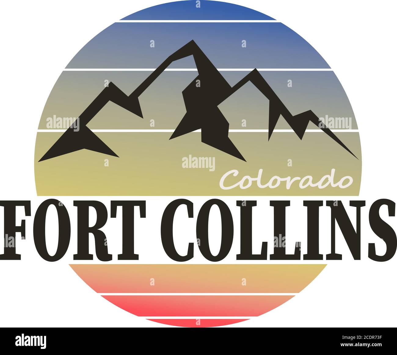 Grunge rubber stamp or label with text Fort Collins, Colorado written ...