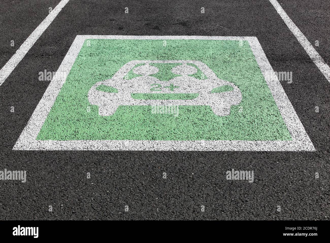 Carpooling point sign in France Stock Photo - Alamy