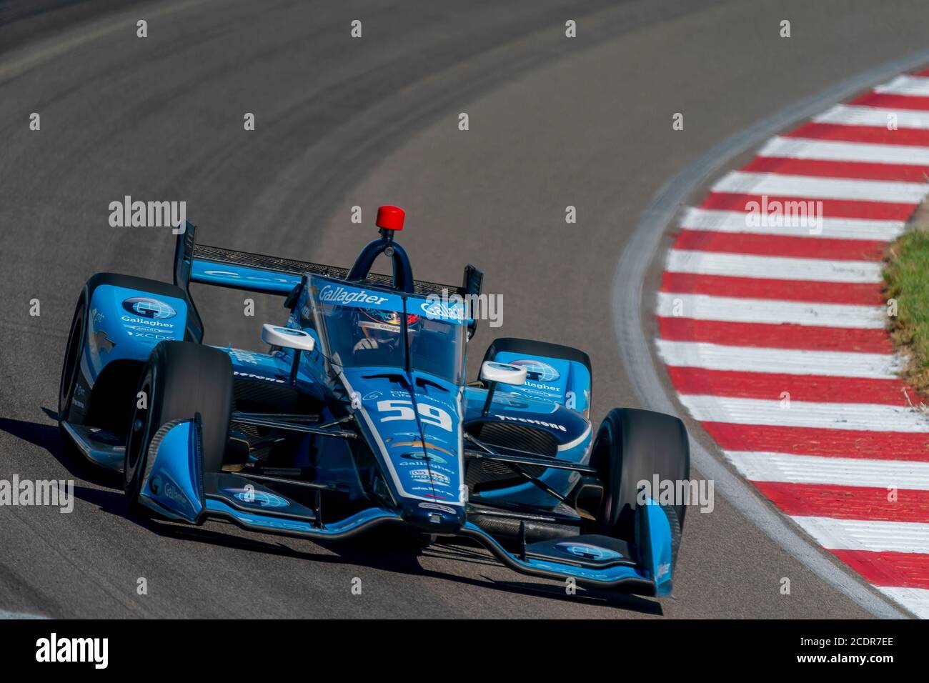 Madison, Illinois, USA. 28th Aug, 2020. CONOR DALY (59) of the United ...