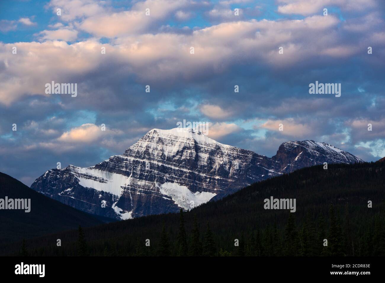 Mount Edith Cavell in Jasper National Park, Alberta, Canada Stock Photo ...