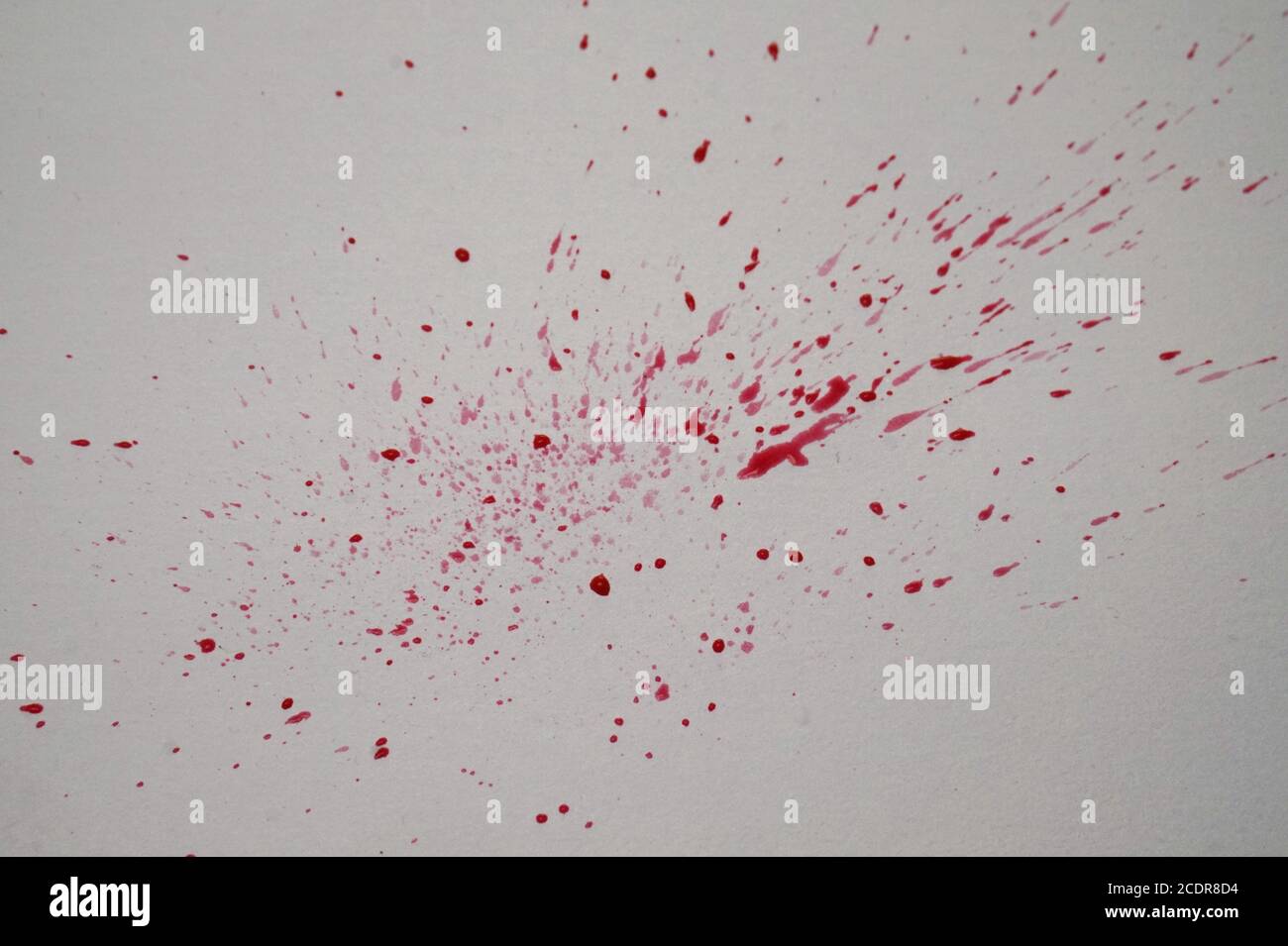 Red paint splatter Stock Photo - Alamy