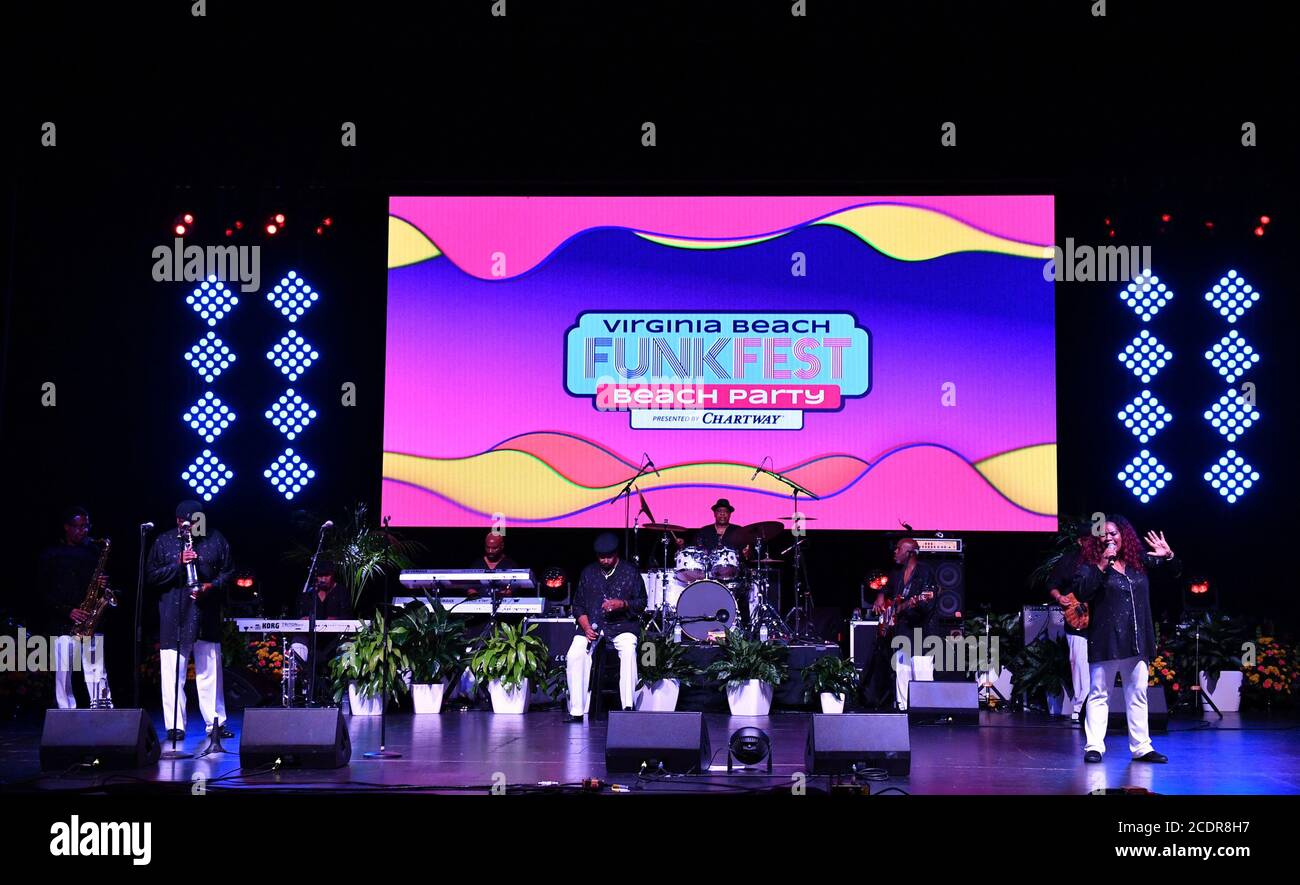 August 28, 2020, Virginia Beach, Virginia, USA: Rose Royce brings the ...