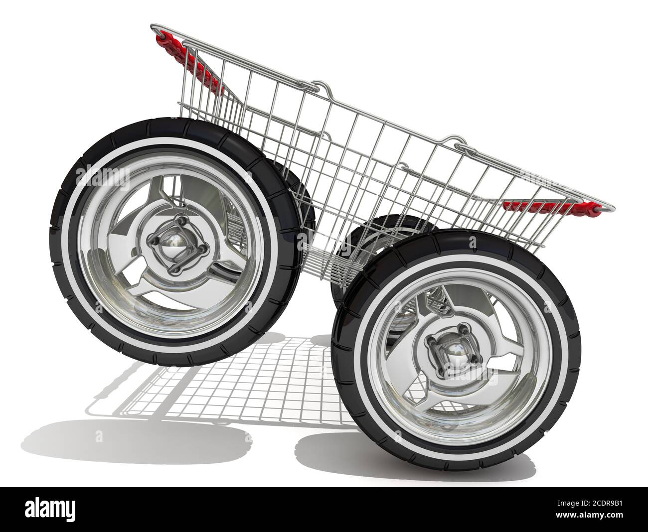 Shopping basket with wheels hi-res stock photography and images - Alamy