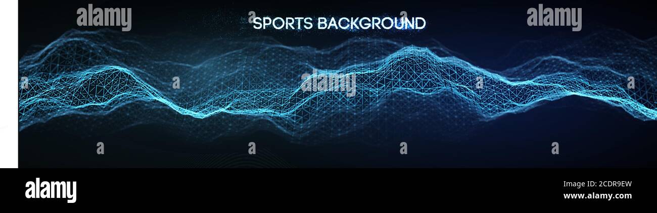 Sport background vector illustration. Mixed media run, soccer website ...