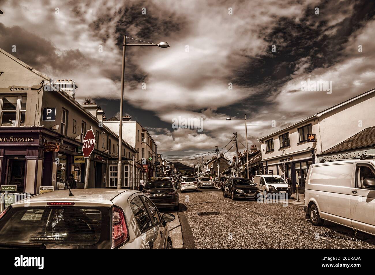Visiting Greystones. Main Street Stock Photo - Alamy