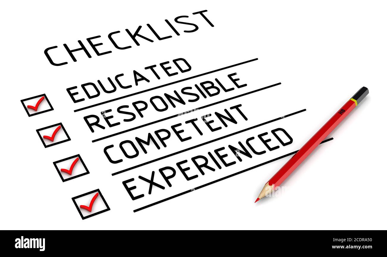 Characteristics of the employee: educated, responsible, competent ...