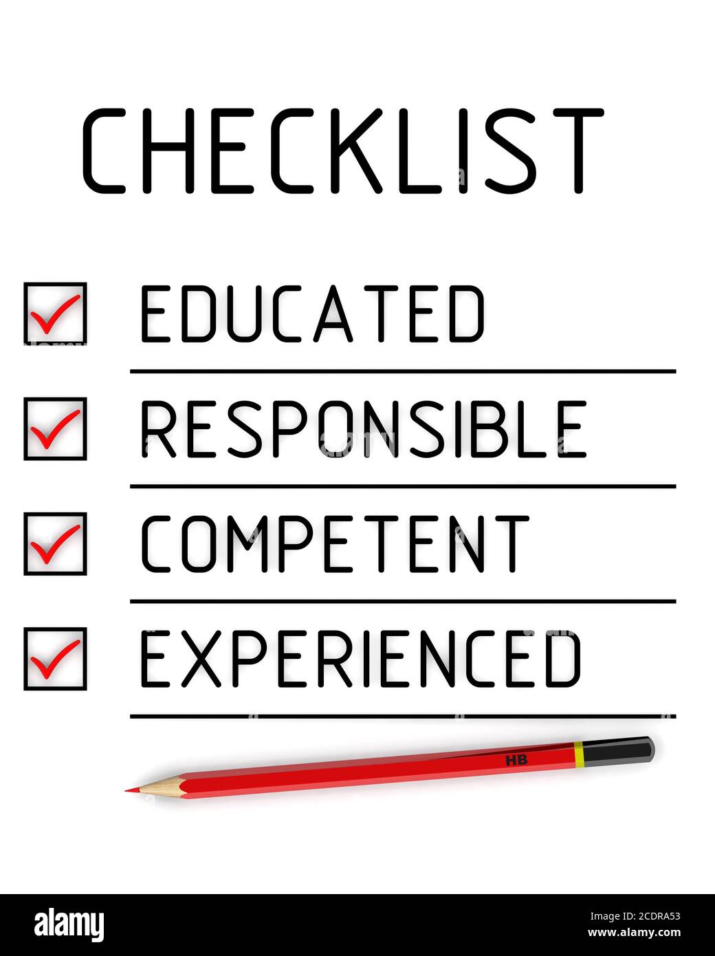 Characteristics of the employee: educated, responsible, competent ...