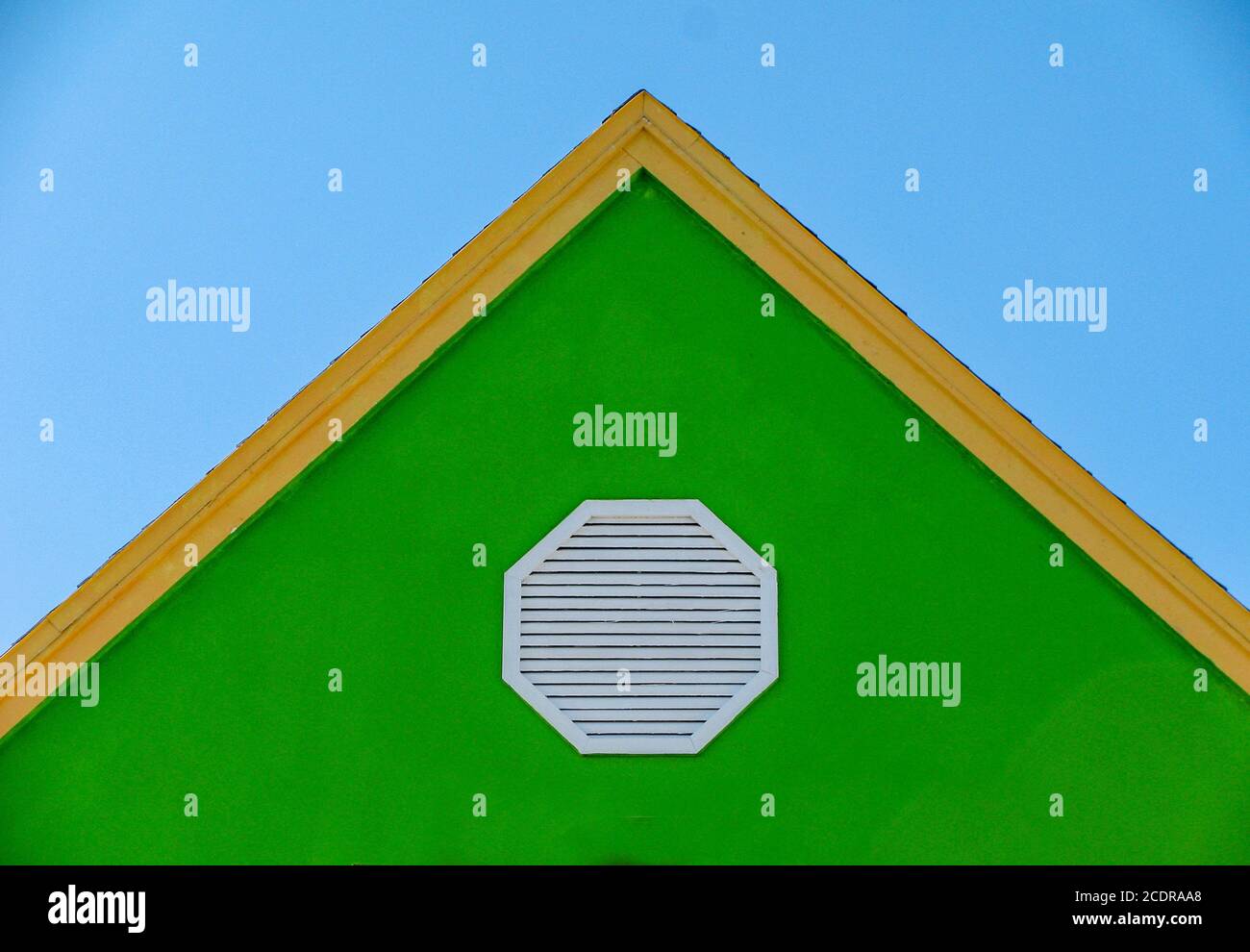 V shaped roof with ventilation window Stock Photo - Alamy