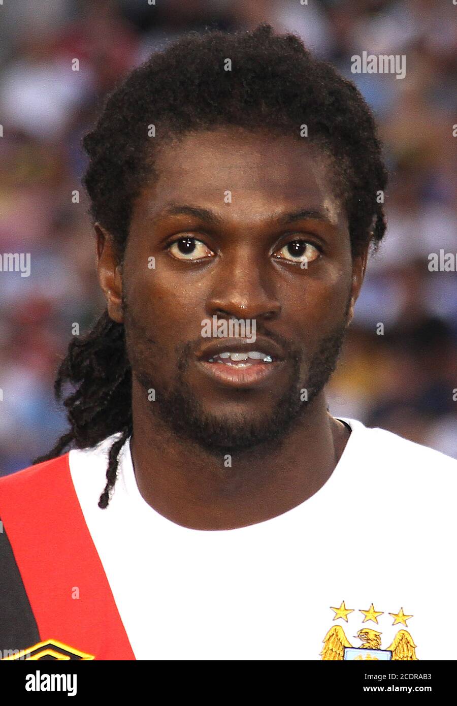 Emmanuel Adebayor #25 of Manchester City during an international ...