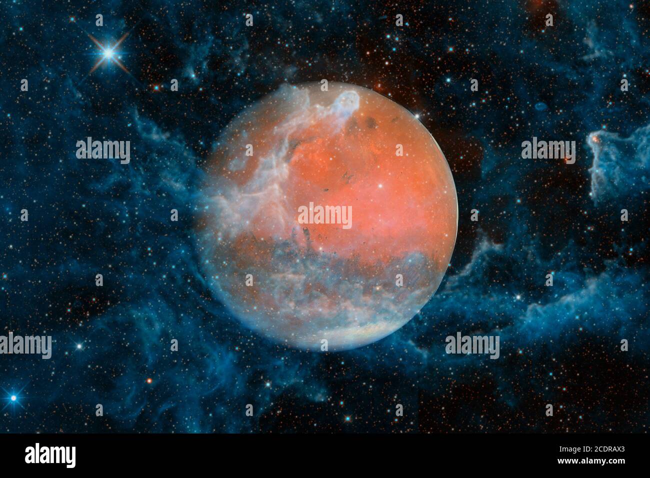 Planet Mars. Solar system. Cosmos art. Elements of this image furnished ...