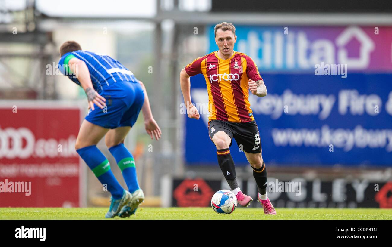 Bradford, UK. 29th Aug, 2020. Callum Cooke of Bradford City during the ...