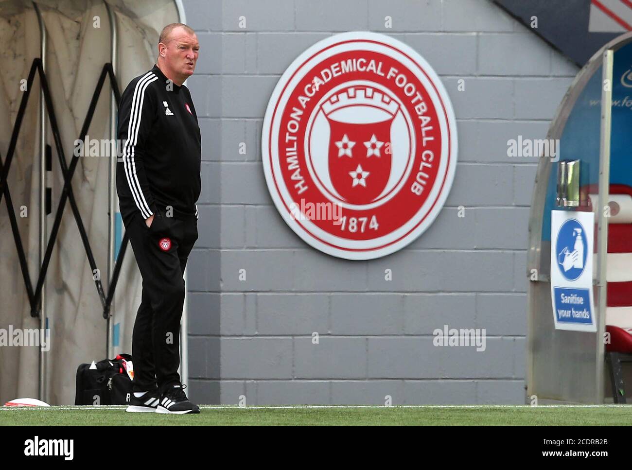Hamilton Academical manager Brian Rice before the Scottish Premiership ...